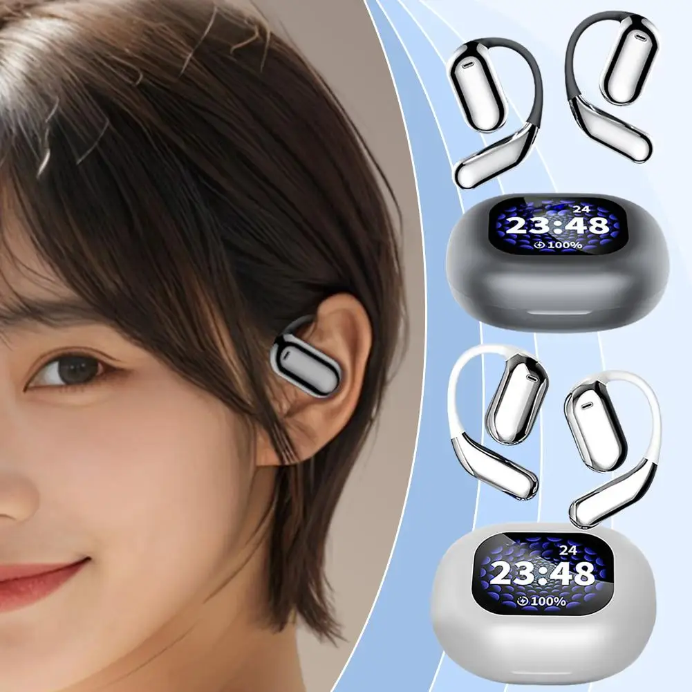 Bluetooth-Headset-Lcd-Screen-Anc-Noise-Reduction-Ear-hanging-Q16-Pro ...