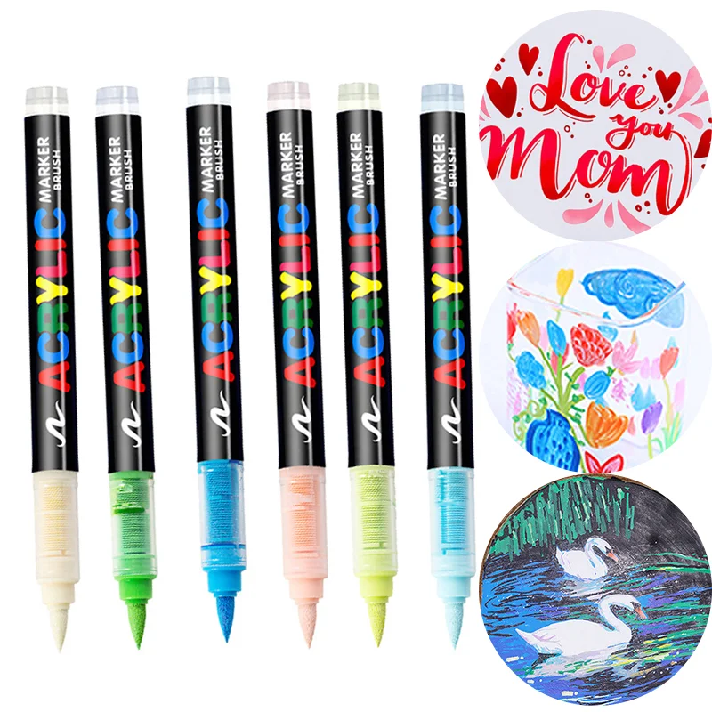Direct Liquid Acrylic Marker Pen Paint Brush Pens Painting Stone ...
