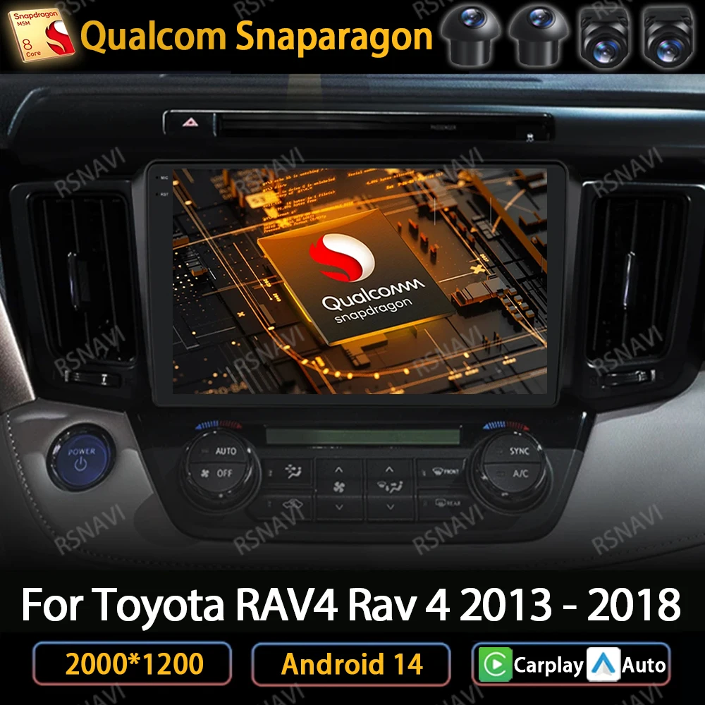 Android-14-Radio-del-coche-para-Toyota-RAV4-4-XA40-5-XA50-2012-2018 ...