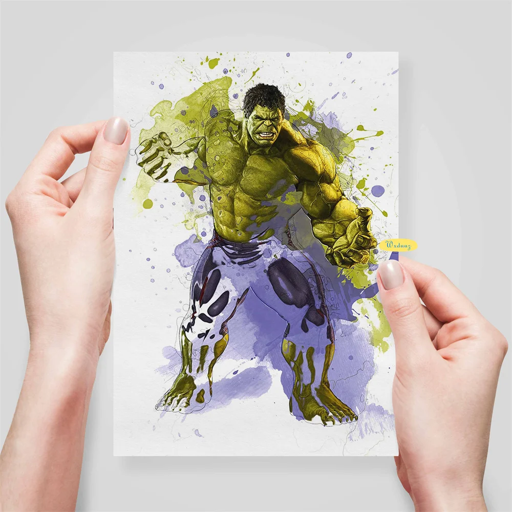 Watercolor Super Heroes
