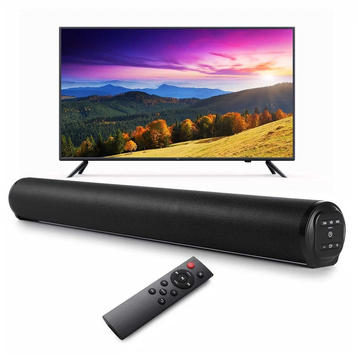 20W TV Sound Bar Wired And Wireless Bluetooth Compatible Home Surround ...