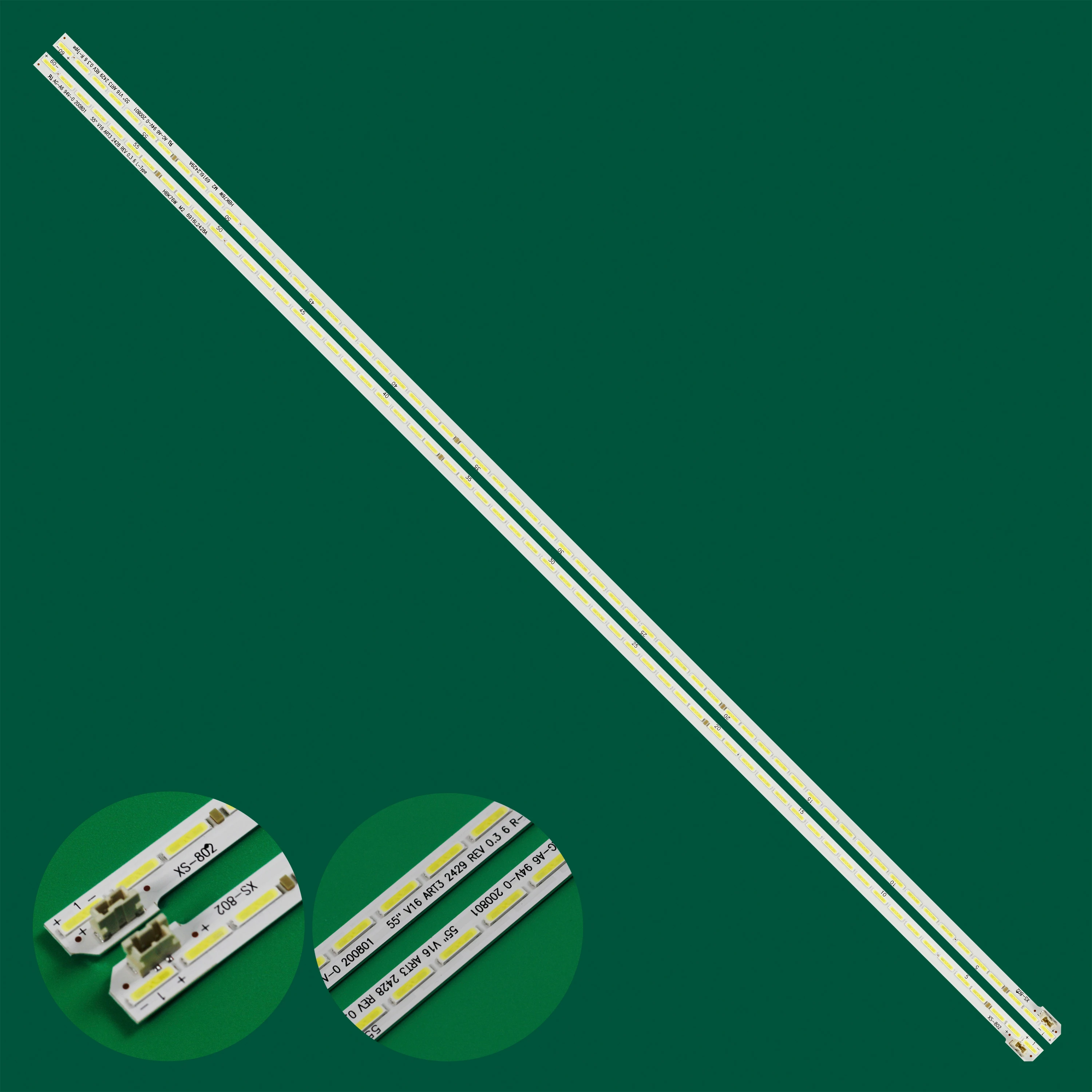 New-2pcs-2Pin-LED-Backlight-Strips-For-LG-55LH6000-55LJ615V-55UH7700 ...