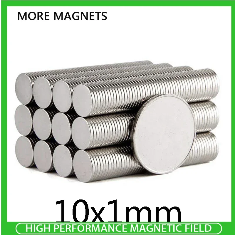 100PCS-10x1-mm-Thin-Neodymium-Strong-Magnet-10mmX1mm-Permanent-Magnet ...