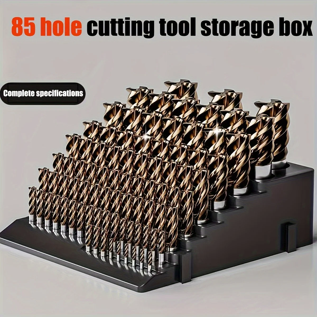 85-Hole-Drill-Bit-Holder-Storage-Box-Screwdriver-Drill-Bit-Holder ...