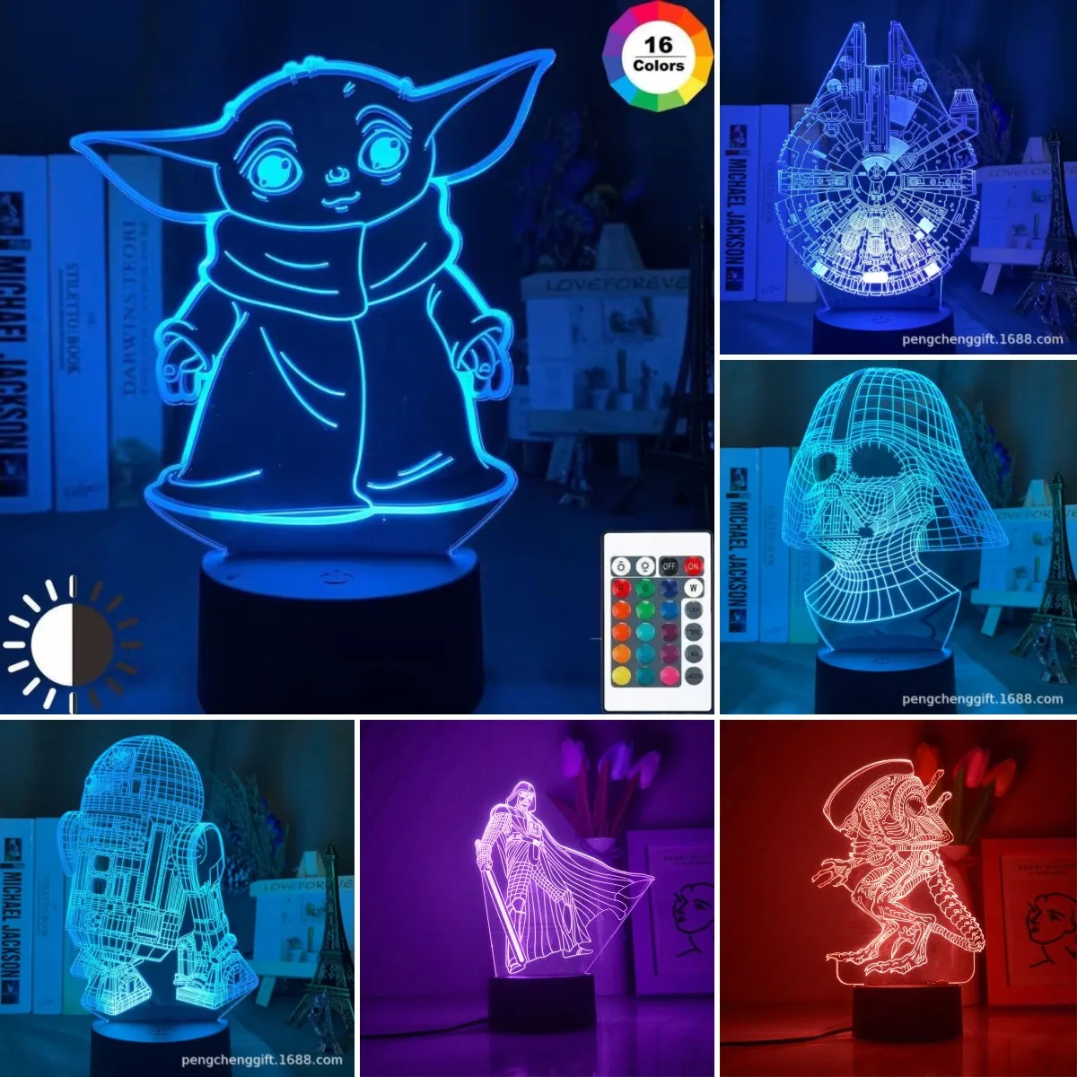 Disney-Star-Wars-Baby-Yoda-3D-LED-Night-Light-Action-Figure-Table-Lamp ...