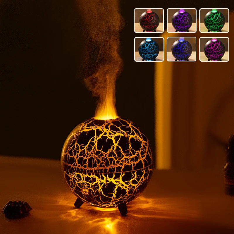 Creative-Planet-Aroma-Diffuser-USB-Powered-Color-LED-Night-Light-Flame ...