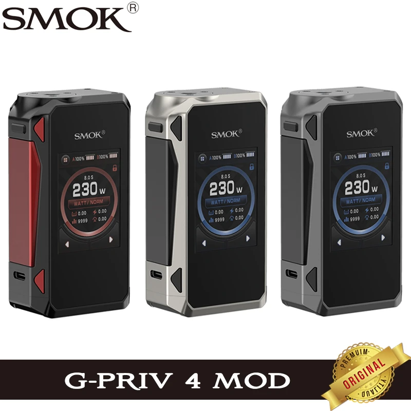 سموك أصلي G PRIV 4 Mod 230 واط صندوق MOD Vape Type C صالح TFV18 خزان ...