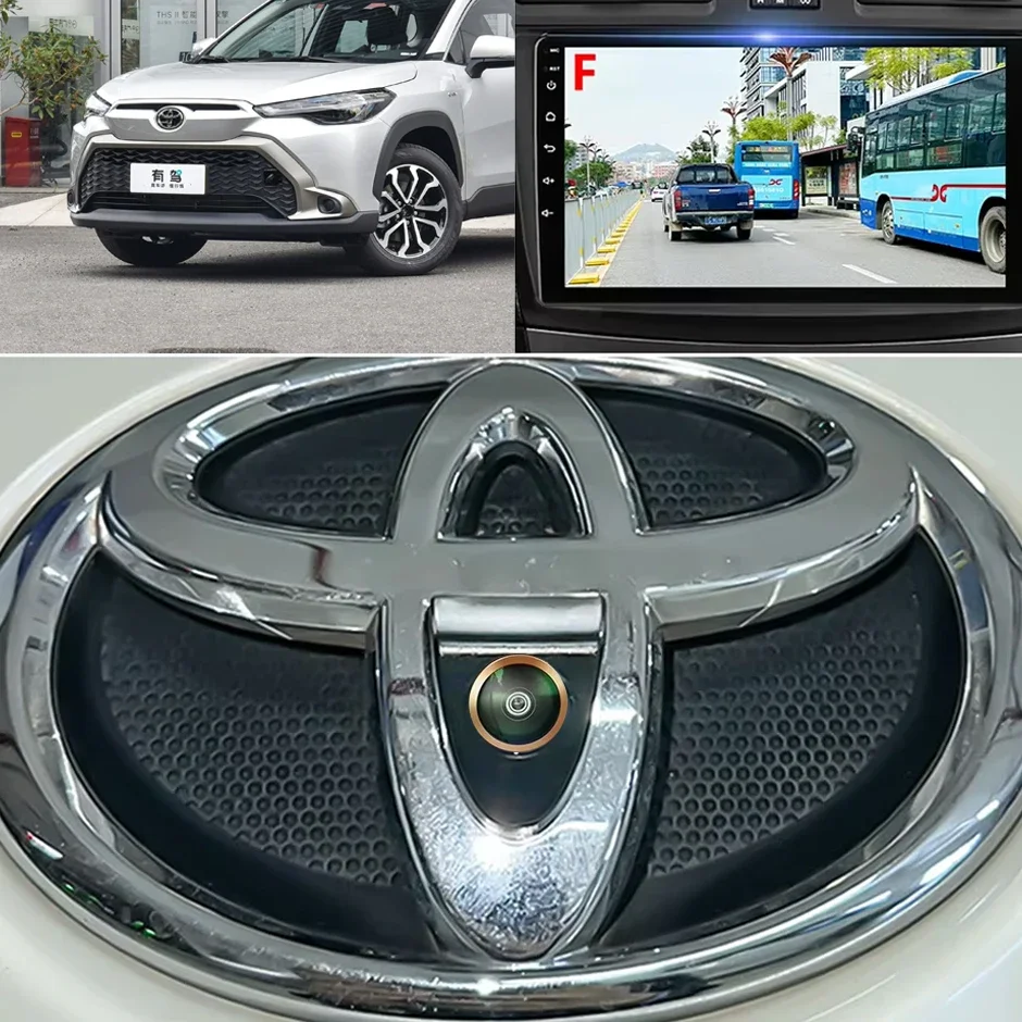 AHD 1080P Front View Logo Camera For Toyota Camry Prius Yaris Hilux ...