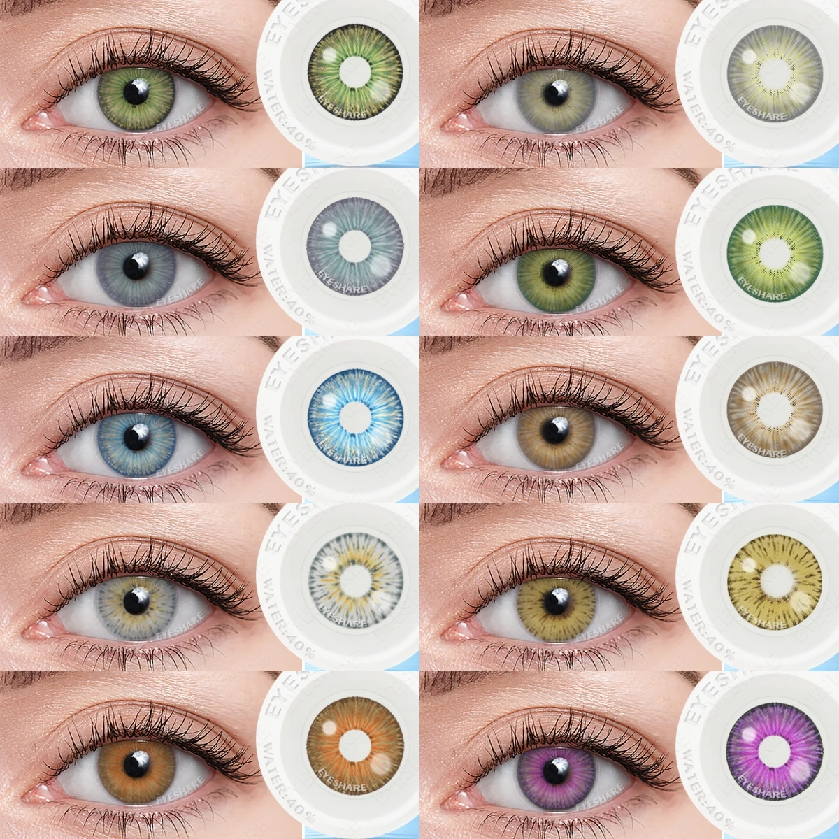 Eyeshare lentes de contato coloridas para olhos cosplay lentes ...
