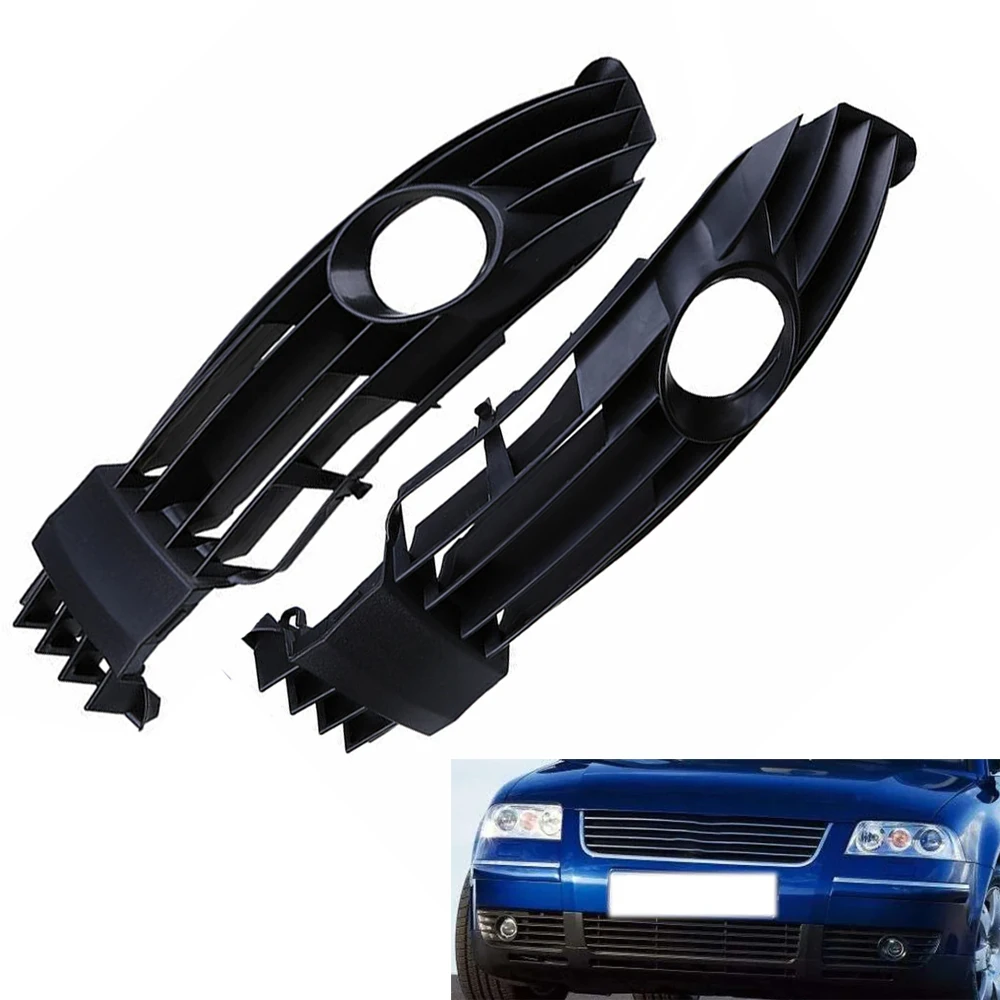 2Pcs-For-VW-Passat-B5-5-2001-2005-Front-Bumper-Fog-Lamp-Light-Grilles ...