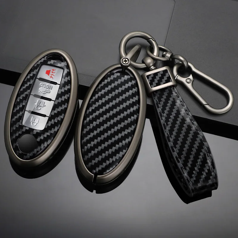 Zinc-alloy-carbon-fiber-car-key-housing-suitable-for-Nissan-Qashqai-X ...