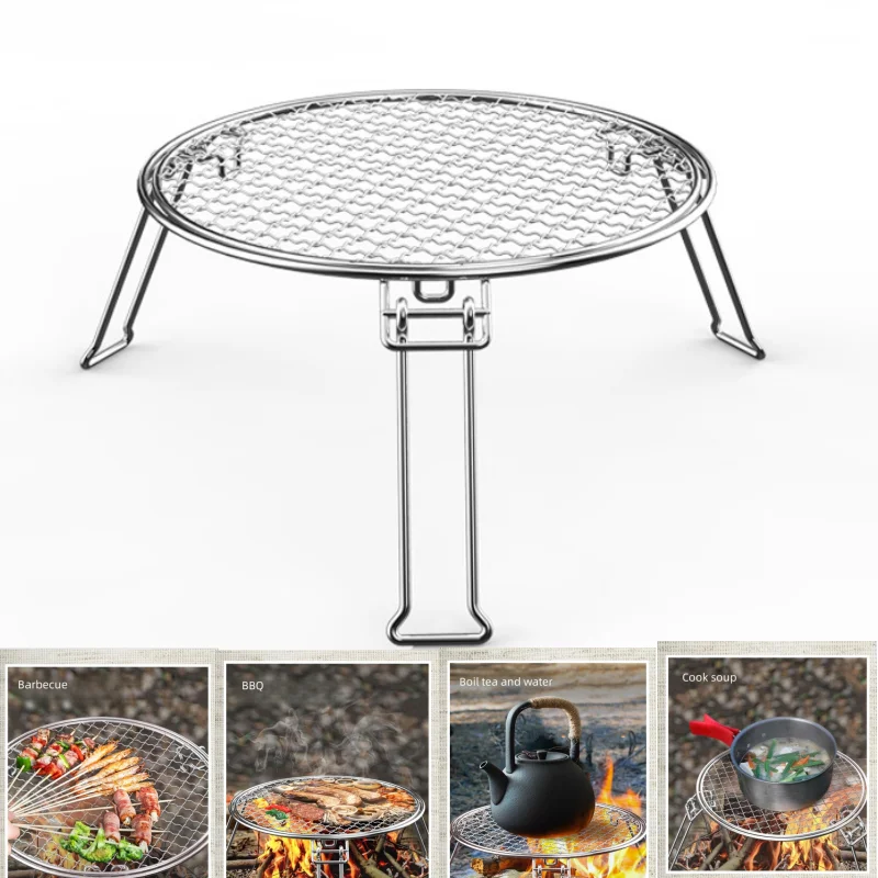 Camping-BBQ-Grill-Rack-Outdoor-Portable-Mesh-Barbecue-Net-Picnic-Grid ...