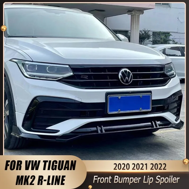 For Volkswagen Vw Tiguan Mk2 Car Front Bumper Lip Spoiler Bumper Canard ...