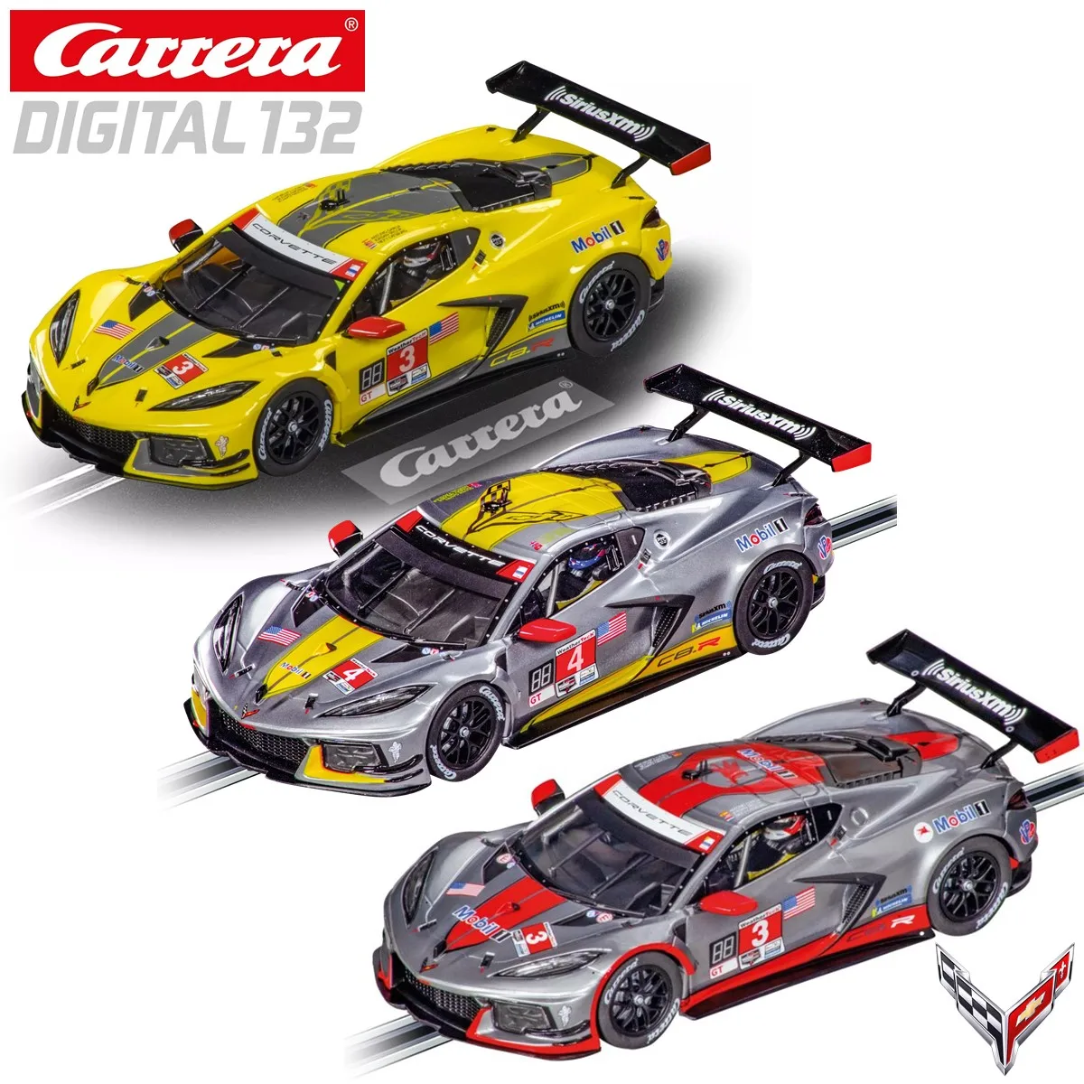 Carrera Slot Car Digital132 30934 Chevrolet Corvette C7.R "No.64"/30960 ...