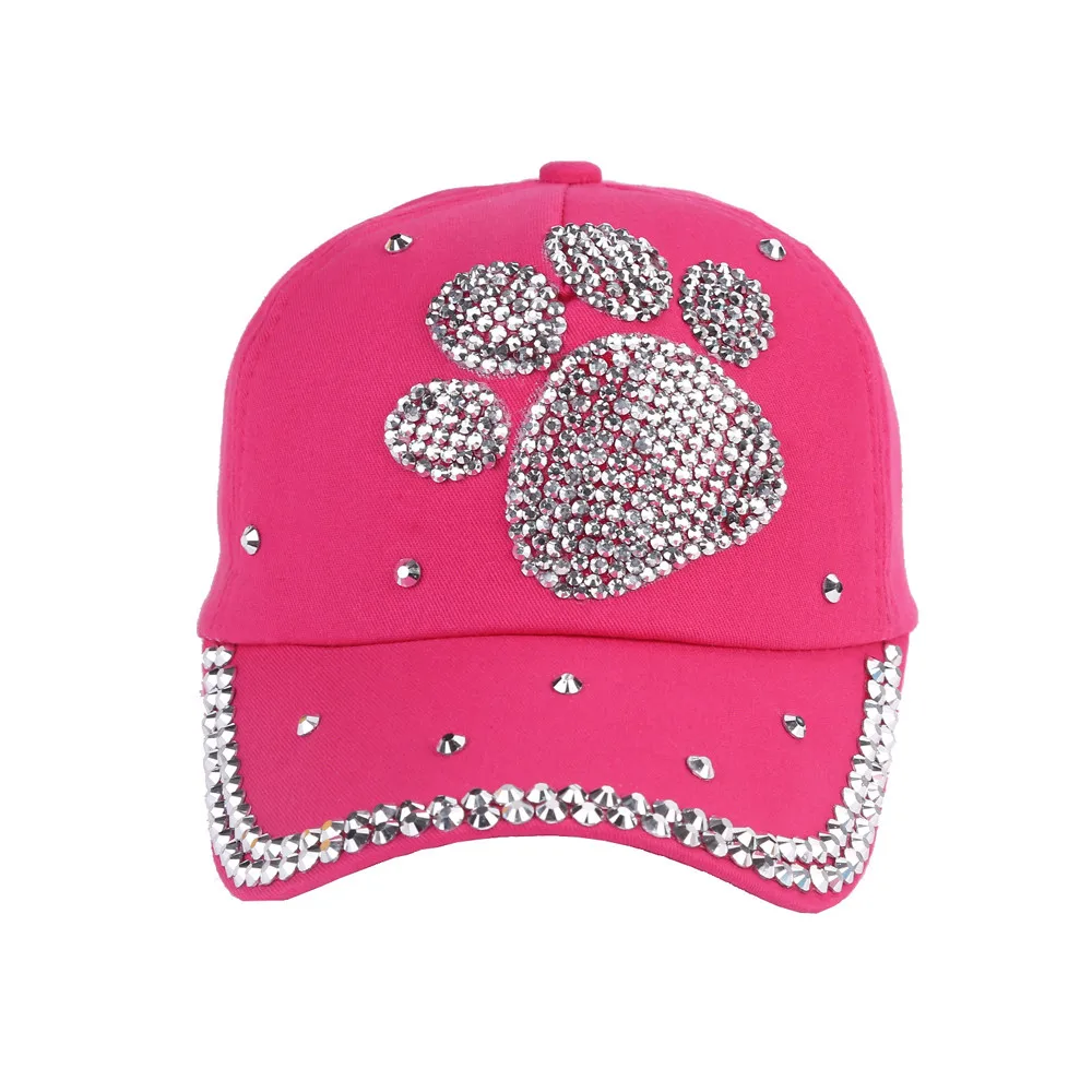 Baseball-Cap-Rhinestone-Shaped-Boy-Girls-Snapback-Hat-Championship-Gear ...