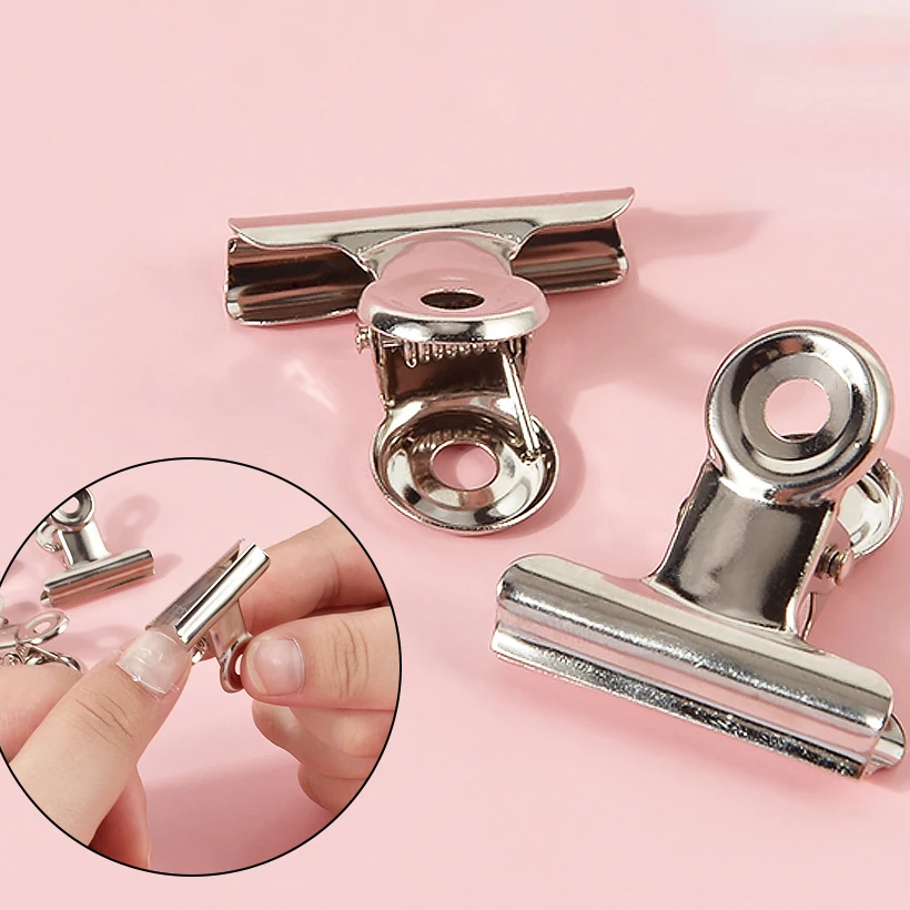 10PCS-Nail-Pinching-Clips-French-Nail-Form-Tips-Stainless-Steel-Acrylic ...