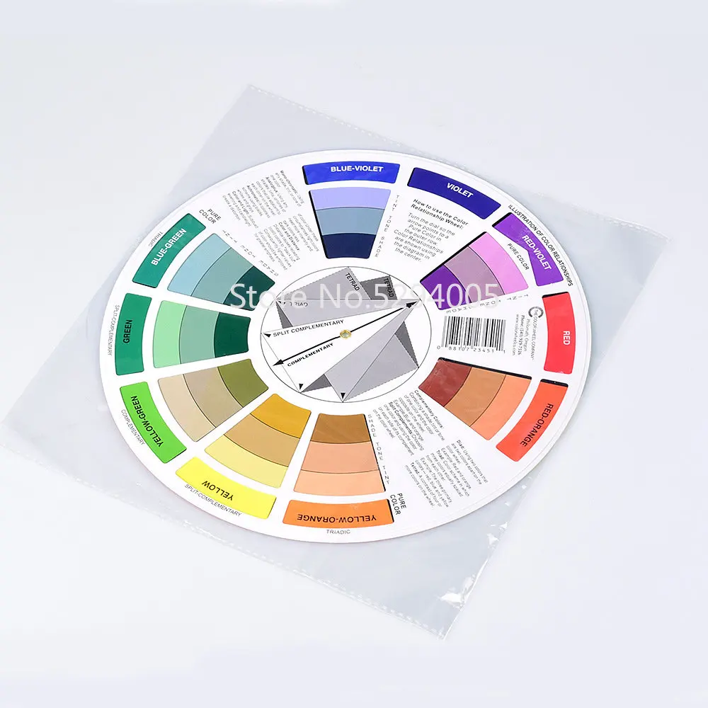 Disco De Cores Circulo Cromático Color Wheel Grande 23cm Chromatic Disc ...