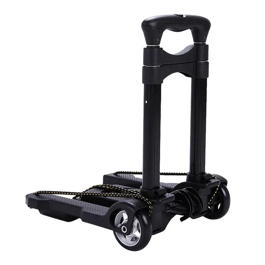 Portable-folding-trolley-with-wheels-Retractable-black-luggage-truck.jpg