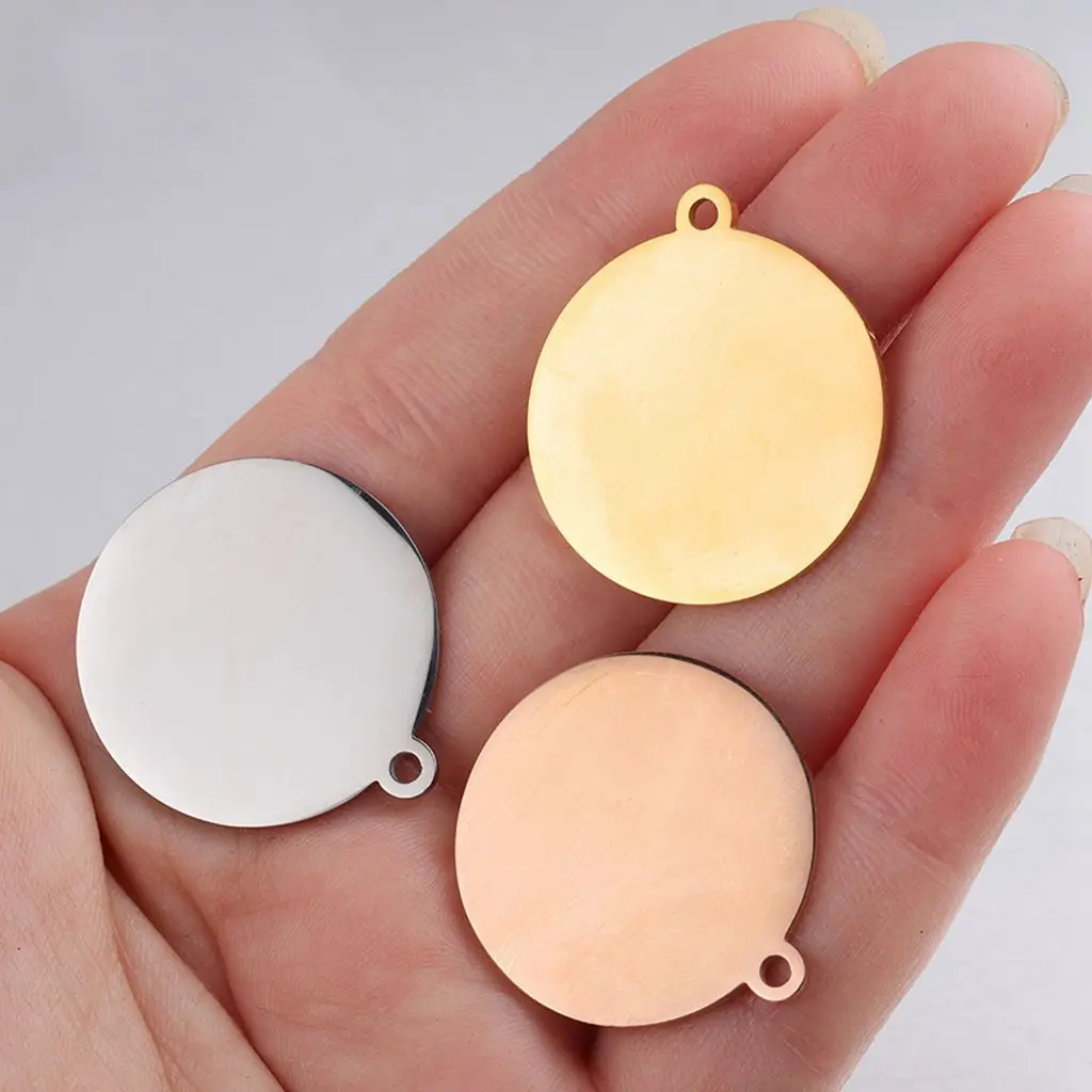 20 piece/lot 20/25/30mm 1.5mm Thickness Stainless Steel Round Blank ...