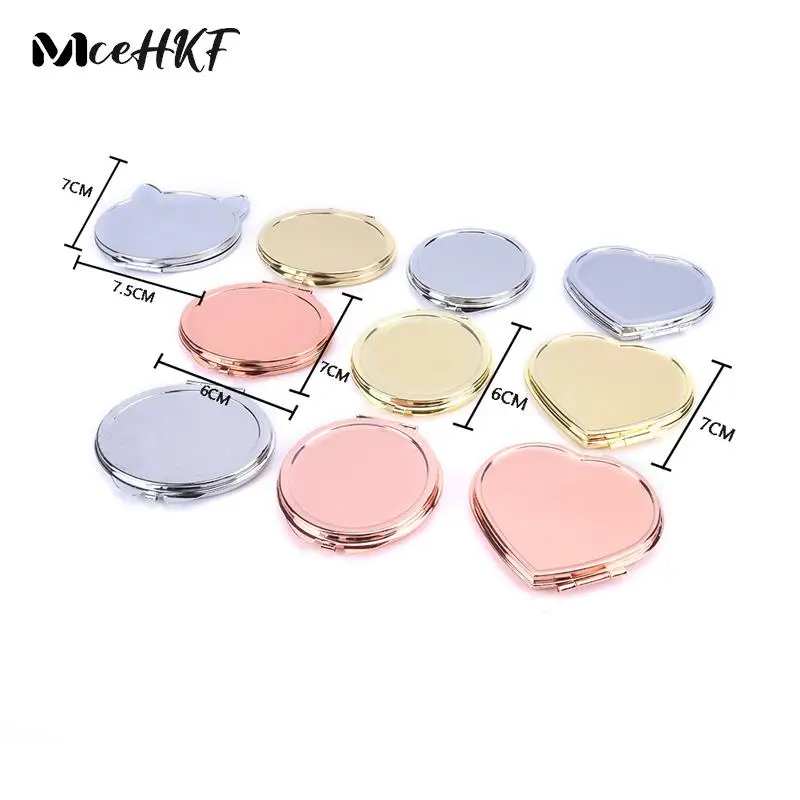 1PCS Cosmetic Magnifying Make Up Mirror Round Pocket Compact Makeup ...