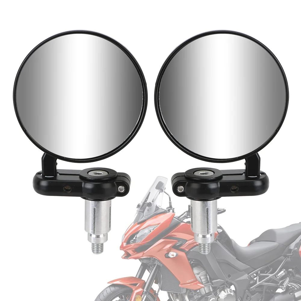 Motorcycle-Mirrors-Handle-Bar-End-Mounting-Rearview-Side-Mirror-22mm ...
