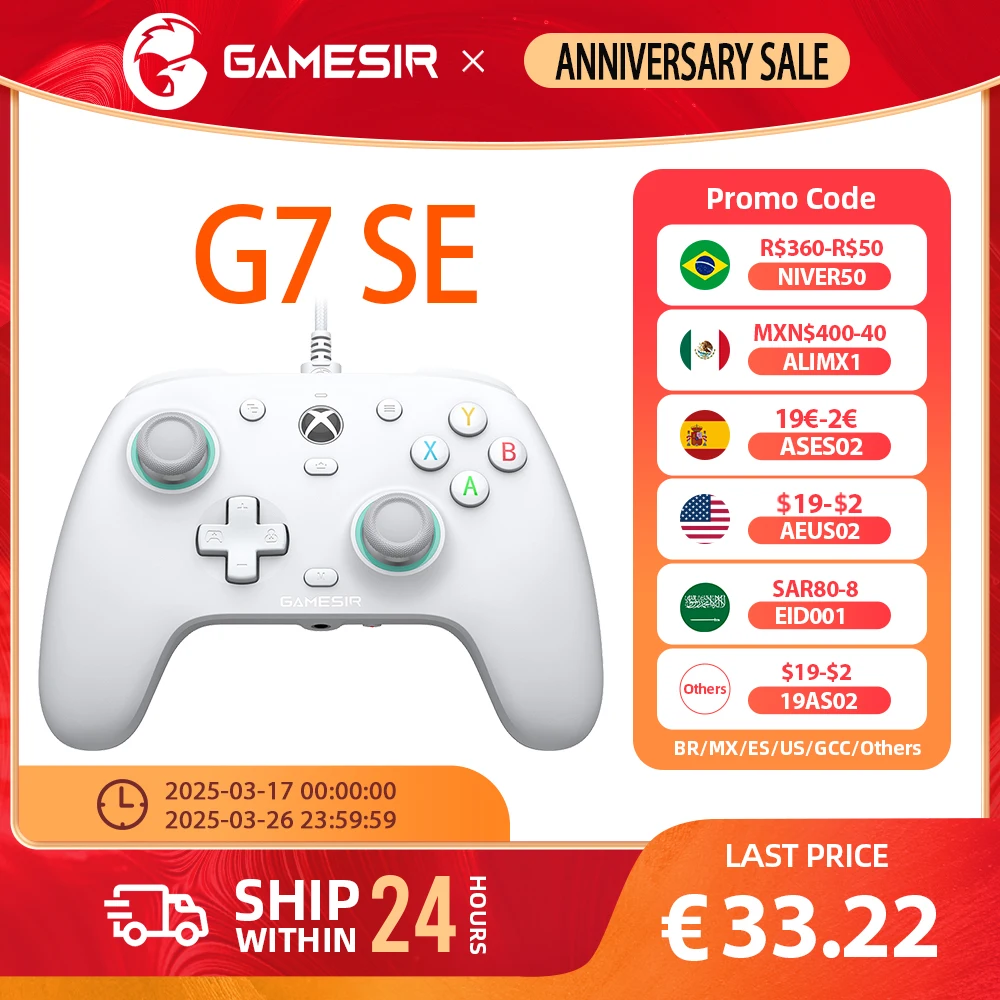 GameSir G7 Xbox Gaming Controller Wired Gamepad für Xbox Serie X S, XSS ...