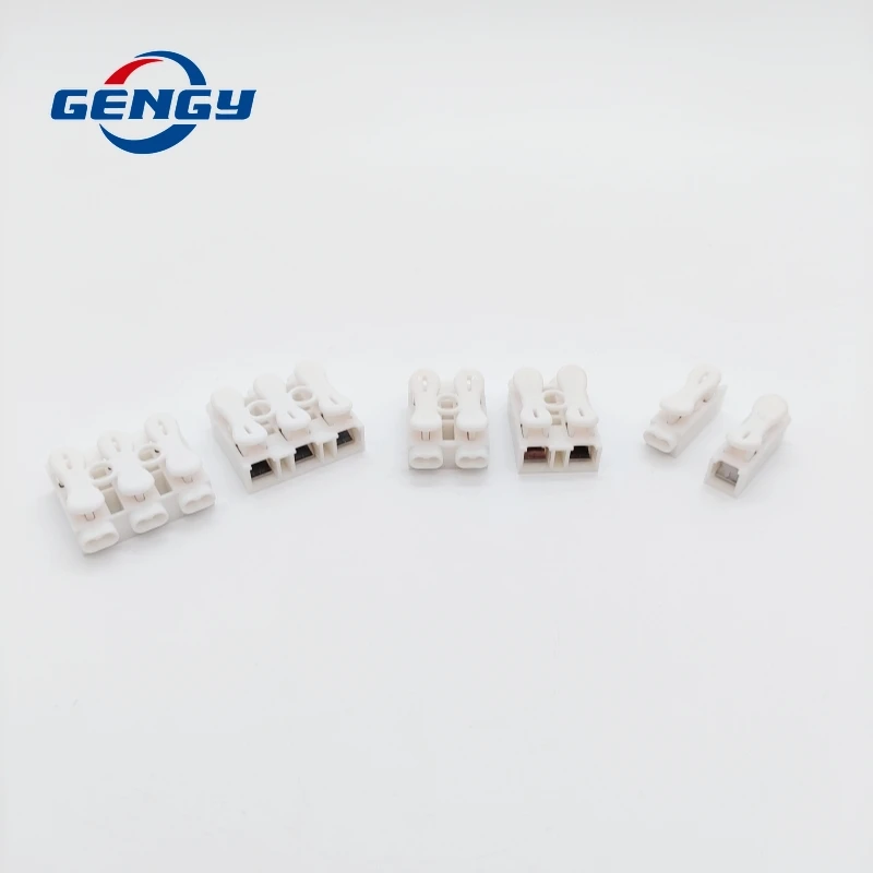 10-20-50-100-Pcs-ZQ-1P-2P-3P-Spring-Wire-Quick-Connector-Electrical ...