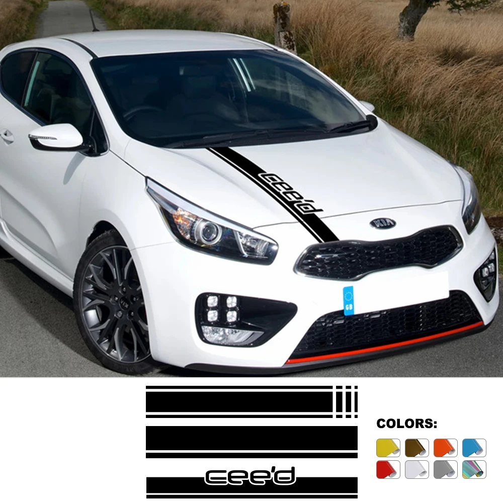 Pegatina-de-cubierta-de-cap-de-coche-para-Kia-Ceed-GT-Line-GTline-SW ...