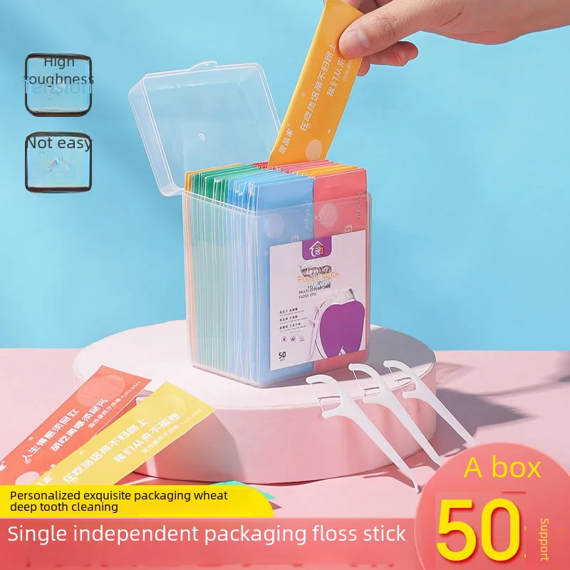 Home-Use-Disposable-Dental-Floss-Sticks-Independent-Packaging-Plastic ...