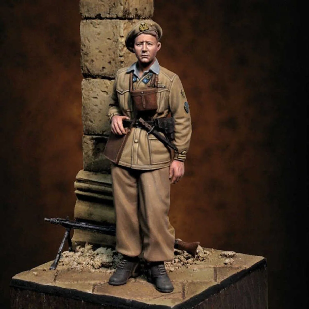 1/35 resin model WWII Italian soldier figurine white mold resin soldier ...