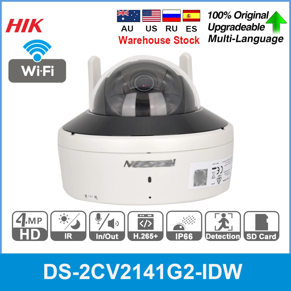 Hikvison-4MP-Camara-Wi-Fi-Dome-DS-2CV2141G2-IDW-Wireless-Outdoor-Two ...