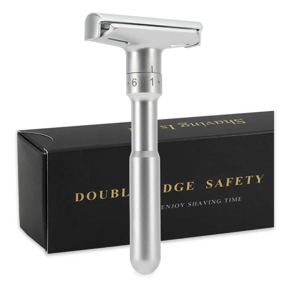 Adjustable Double Edge Classic Safety Razor Man Shaving Razor With 5 ...