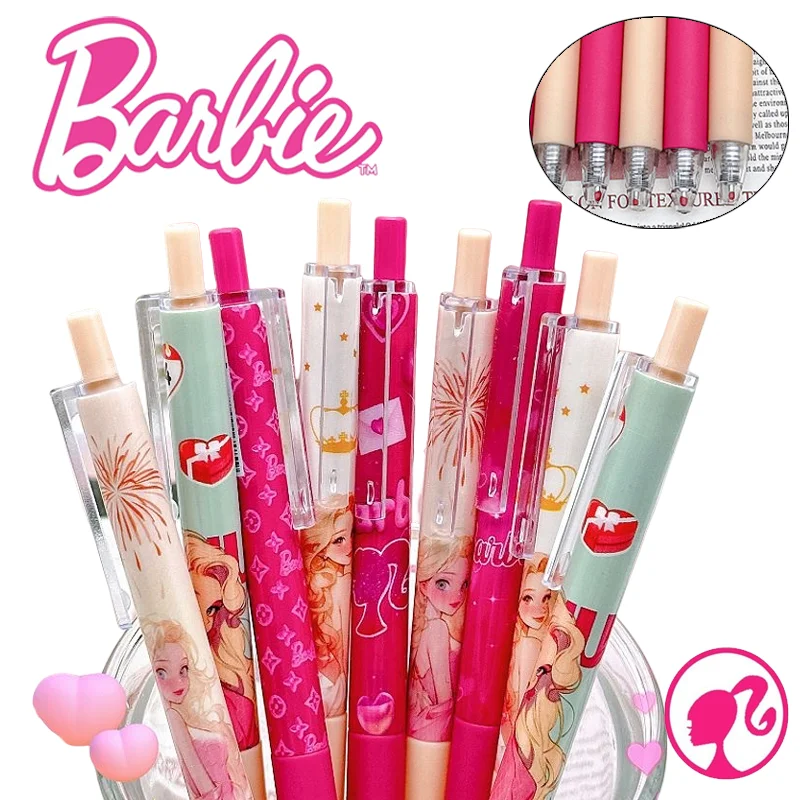 6-p-s-barbie-gel-caneta-0-5mm-tinta-preta-assinatura-caneta-dos ...