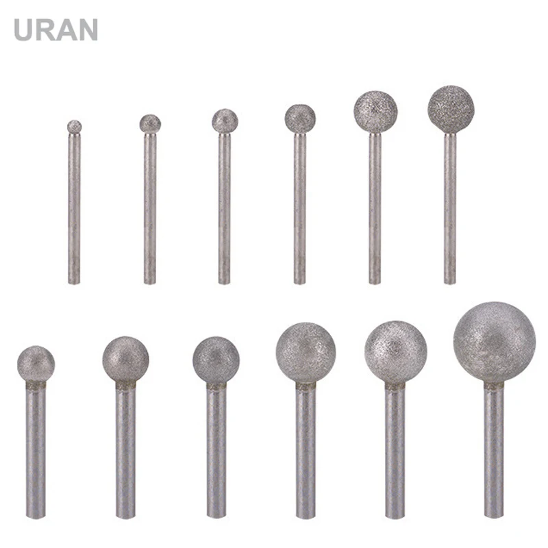 4-25mm-Diamond-Spherical-Burr-Drill-Bit-Ball-Shaped-Grinding-Needle ...