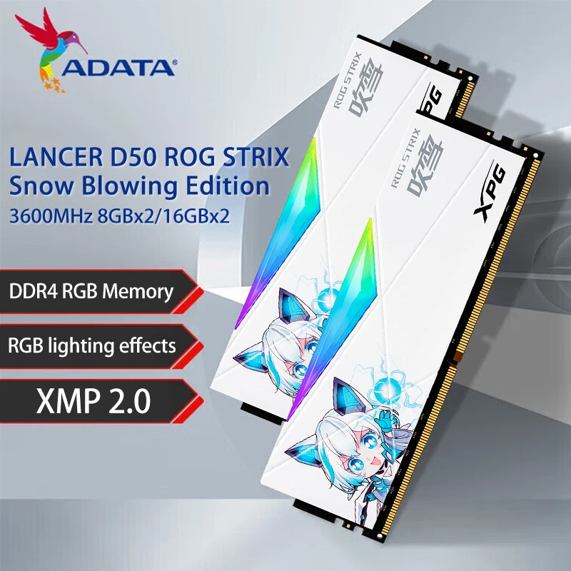 ADATA-XPG-RAM-DDR4-ROG-STRIX-D50-Memoria-with-Heat-Sink-3600MHz-8GB ...