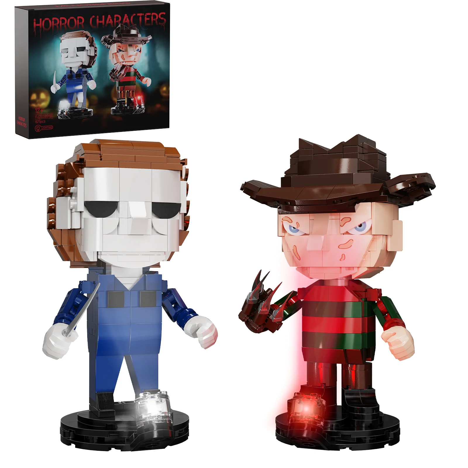 2in1 Horror Movie Figures Building Block Set Elm Street Freddyed Bricks ...