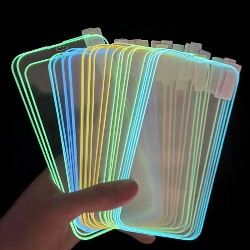 3PCS-3D-Fluorescent-Anti-Falling-Luminous-Tempered-Glass-Screen ...
