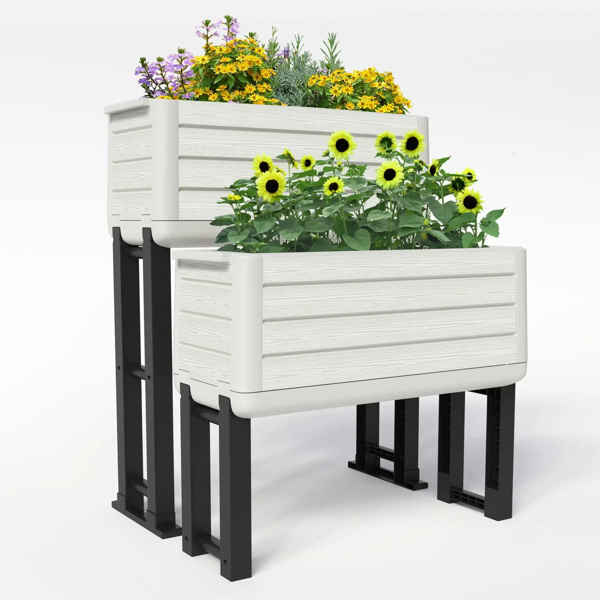 Kit-de-cama-de-jard-n-elevada-cajas-de-jard-n-elevadas-de-6x3x1-pies ...