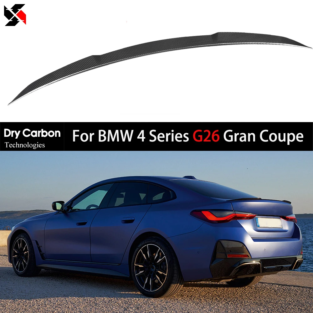 Rear Trunk Spoiler Wings Real Dry Carbon Fiber Low Kick Deck Tails For ...