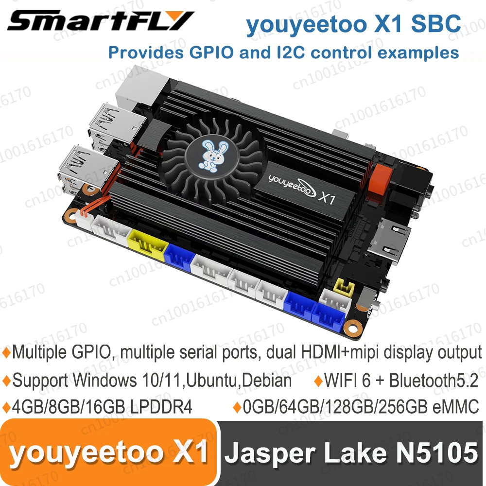 youyeetoo-X1-SBC-Motherboard-11th-Gen-JasperLake-N5105-quad-core-X86 ...