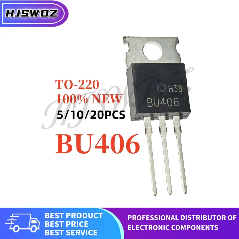 5-20PCS BU406 BU 406 TO-220 NPN Power Transistor 7A 200V Brand New In ...
