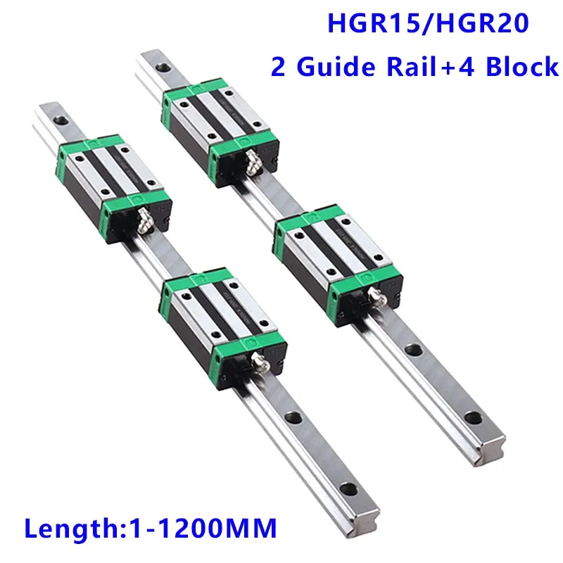 2Pcs-HGR15-HGR20-1-1200mm-with-4Pc-HGH15CA-HGW15CC-HGH20CA-HGW20CC ...