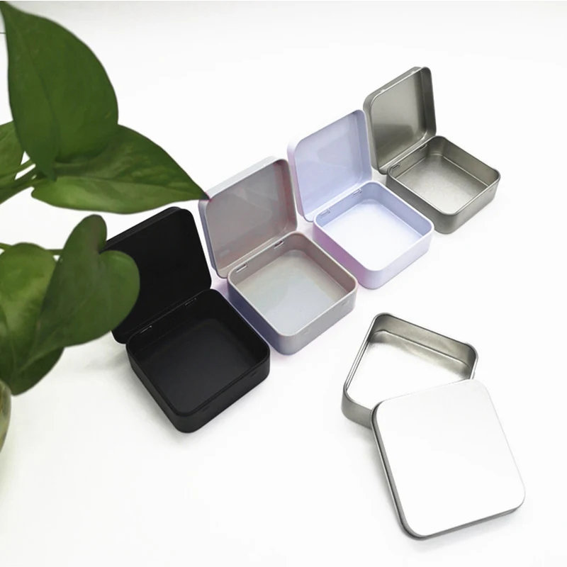 Mini-Metal-Tins-Container-Square-Storage-Tin-Box-Small-Kit-Case-Jewelry ...