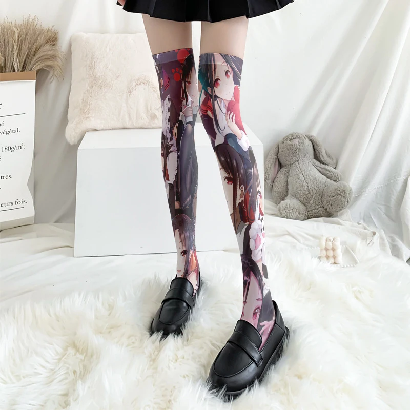 Christmas Thigh High Stockings | Cartoon Stockings Thigh High ...