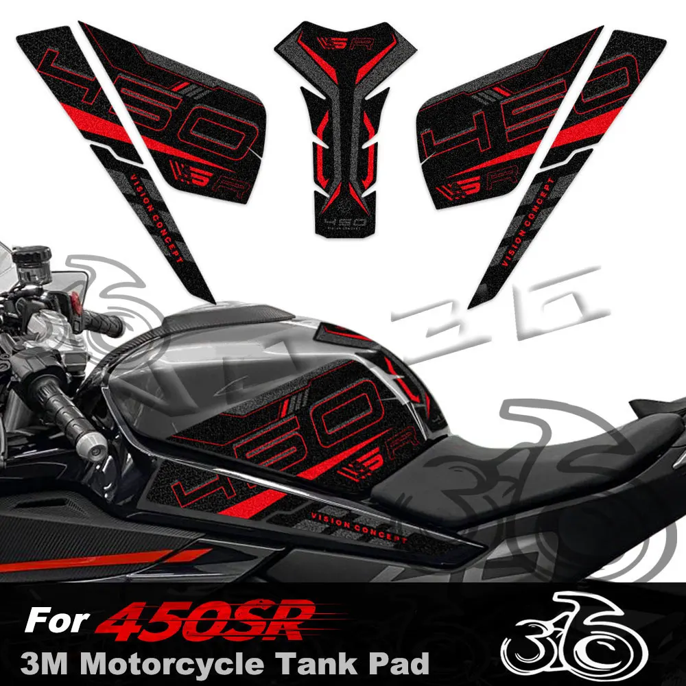 For-450SR-450-SR-3M-Motorcycle-Side-Tank-Pad-Sticker-Gas-Knee-Grip ...