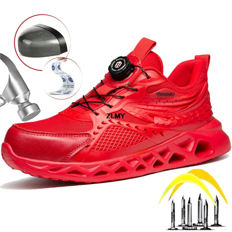Rotated-Button-Men-Safety-Shoes-Steel-Toe-Sneakers-Puncture-Proof-Anti ...