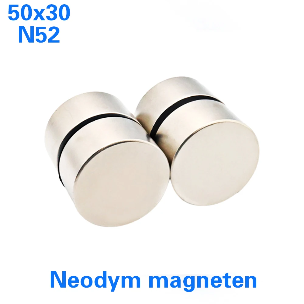 1pcs-N52-magnet-50x30-mm-Powerful-permanet-round-Neodymium-Magnet ...