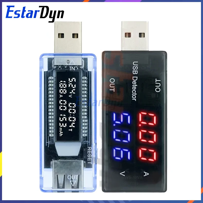 Voltage-Meters-Current-Voltage-Capacity-Battery-Tester-USB-Volt-Current ...