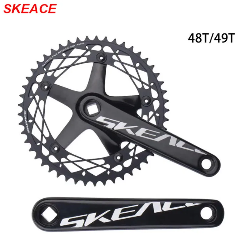 SKEACE-Alumniun-Alloy-Crankset-Fixed-Gear-Crank-48T-165mm-BCD144-Single ...