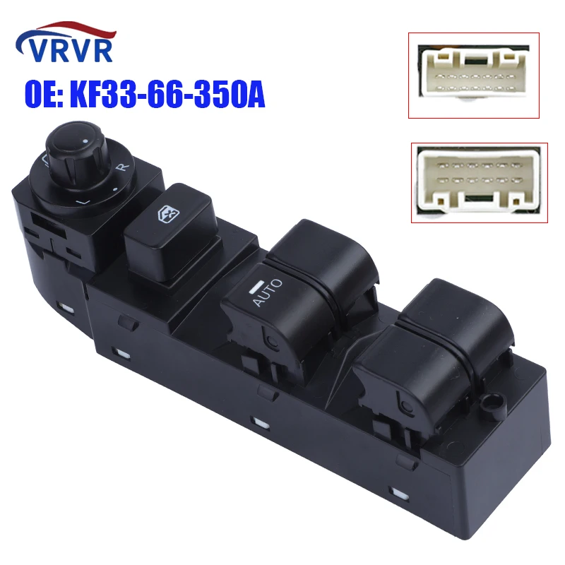 VRVR-KF33-66-350A-LHD-LHD-Driver-Side-Master-Power-Window-Switch-Glass ...